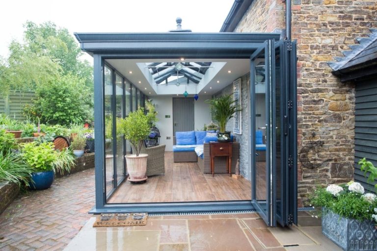 Grey Orangery and Conservatory Extensions | Room Outside