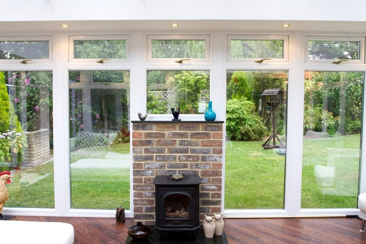 Large L-shaped uPVC orangery extension: Client Study - Room Outside ...